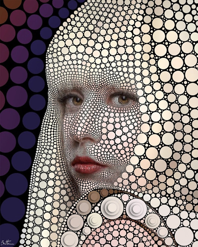 Celebrity Portraits Drawn Using Circles | Amusing Planet